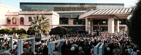 Thousands of music lovers filled the streets of Athens for the concerts ...